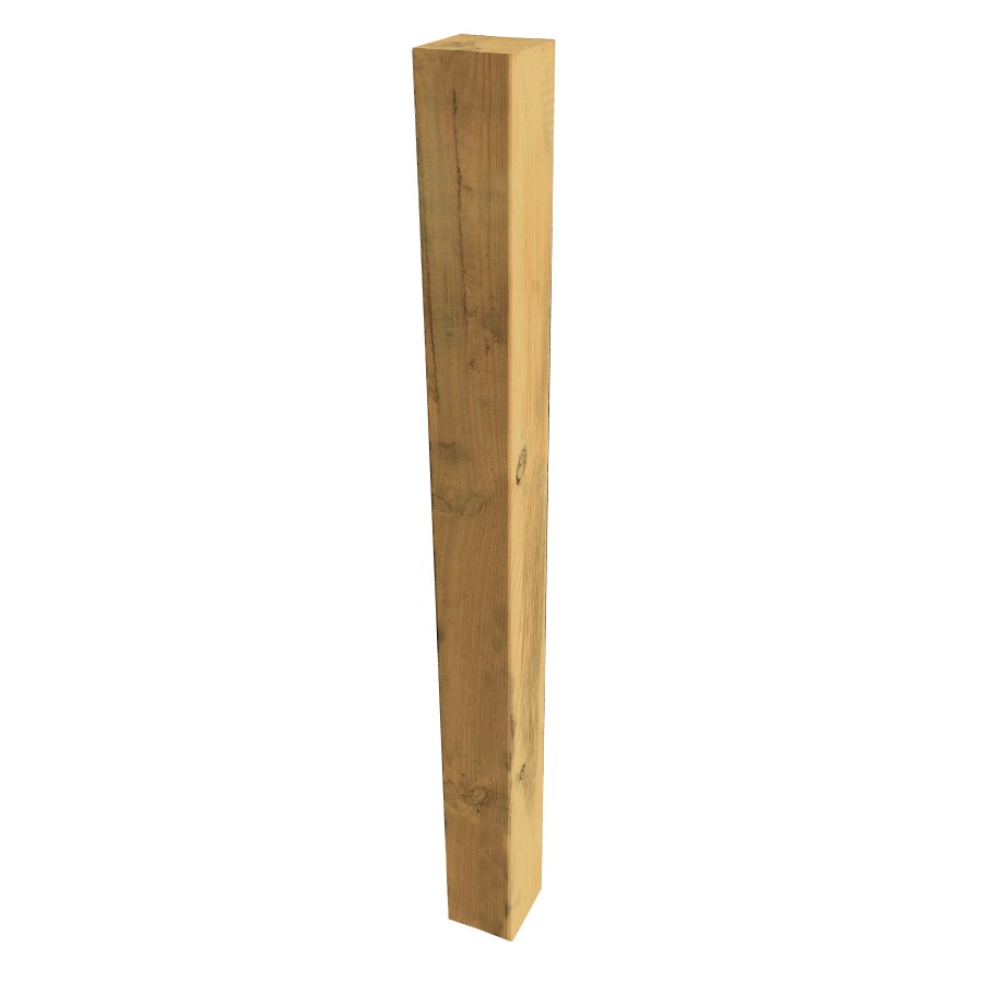 Poste cuadrado de madera tratada 9x9x100 cm Tutor - Soutelana