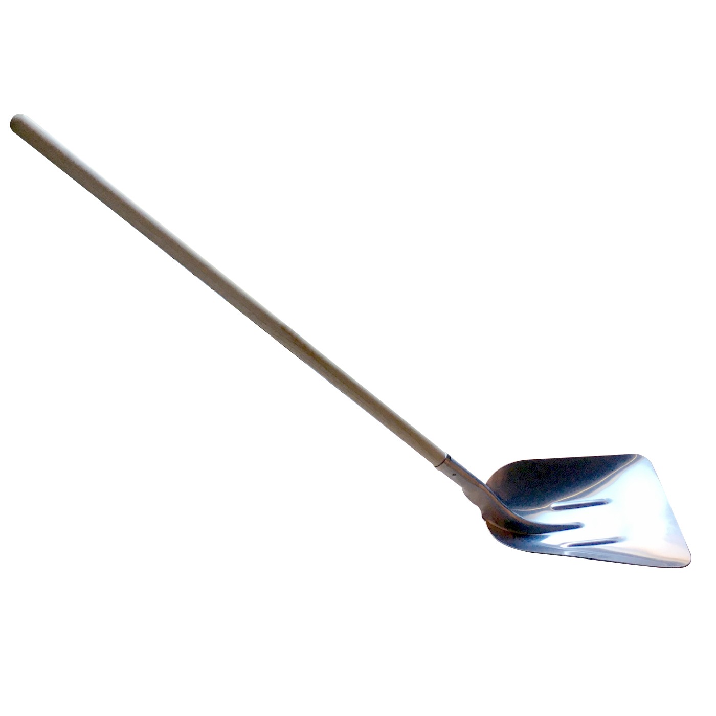 Pala de aluminio con Mango largo de madera - Soutelana